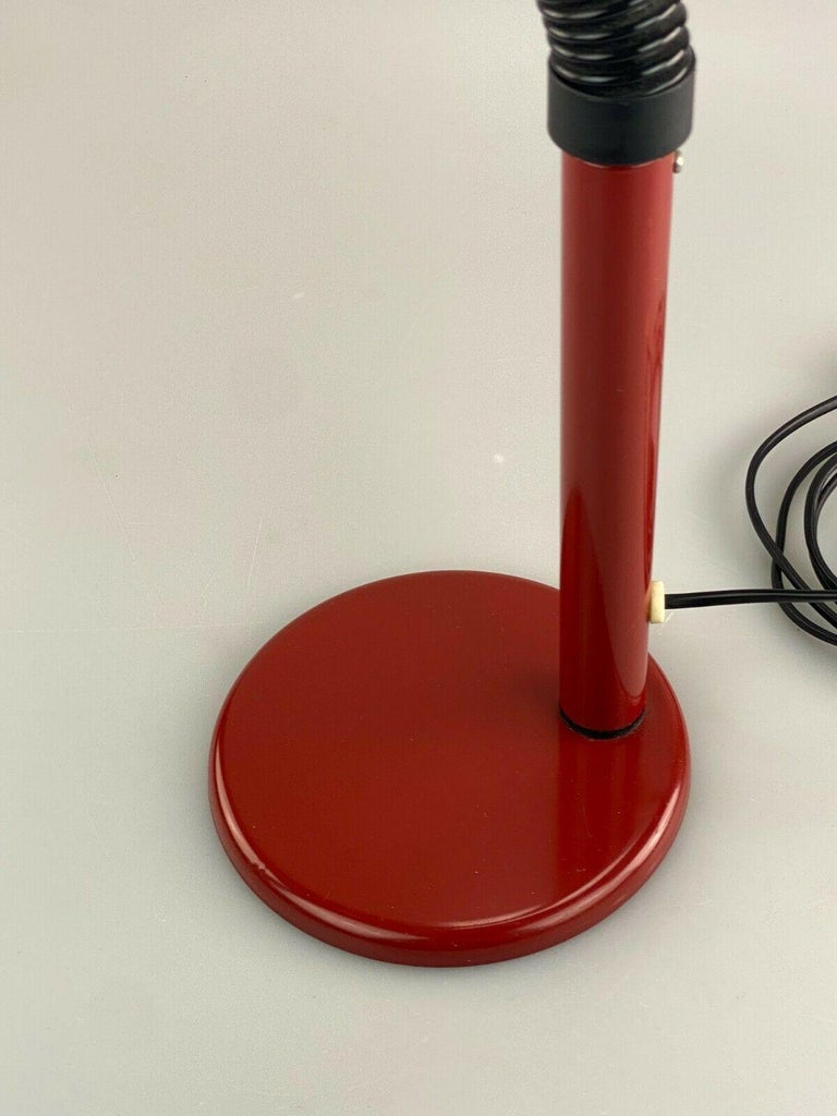 60s 70s Ball Lamp Lamp Light Red Table Lamp Space Age Design 60s 70s ...