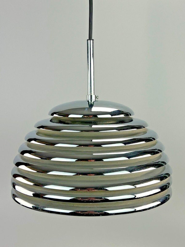 60s 70s Ceiling Lamp Staff Lights Kazuo Motozawa Saturno Chrome Design ...