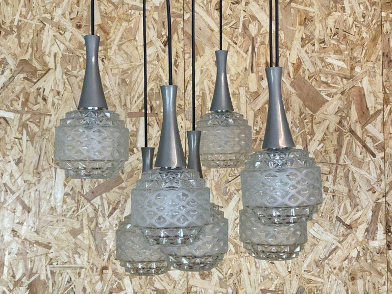 60s 70s Ceiling Light Hanging Lamp Cascade Lamp Glass Space Age Design ...