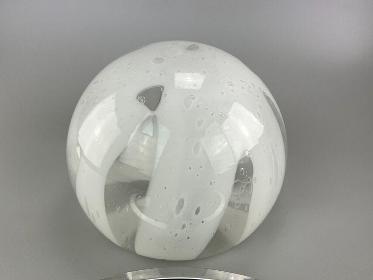 60s 70s Fischer Leuchten Plafoniere ceiling lamp glass space age design ...