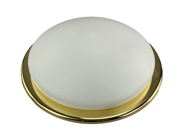 60s 70s Hustadt Leuchten Plafoniere ceiling lamp glass space age design ...