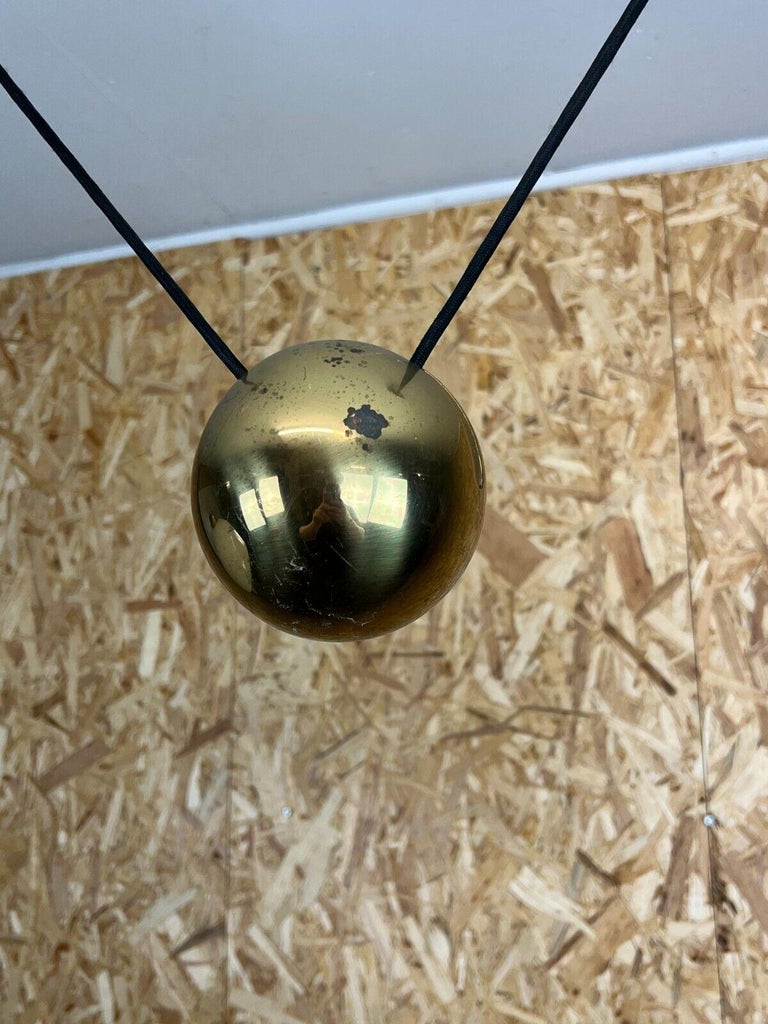 60s 70s Lamp Ceiling Lamp Hanging Lamp Florian Schulz Brass White ...