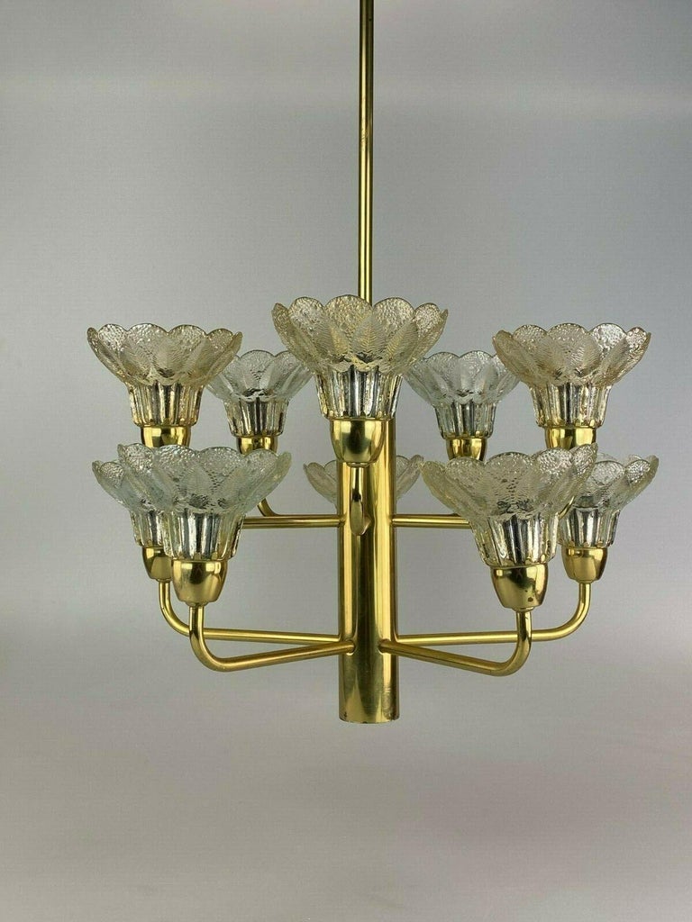 60s 70s Lamp Fixture Ceiling Lamp Chandelier Glass Space Age For Sale ...