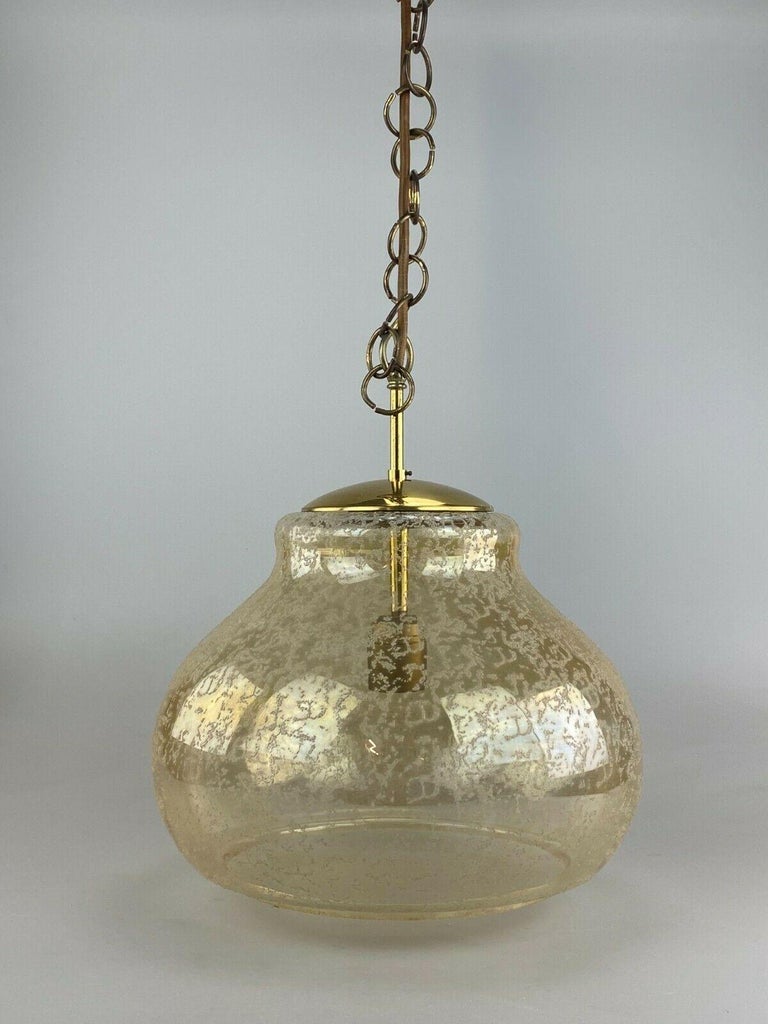 60s 70s Lamp Light Ceiling Lamp Metal Glass Space Age Design For Sale ...