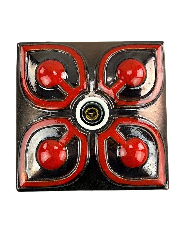 60s 70s Lamp Light Wall Lamp Ceramic Mid Century Space Age For Sale at ...