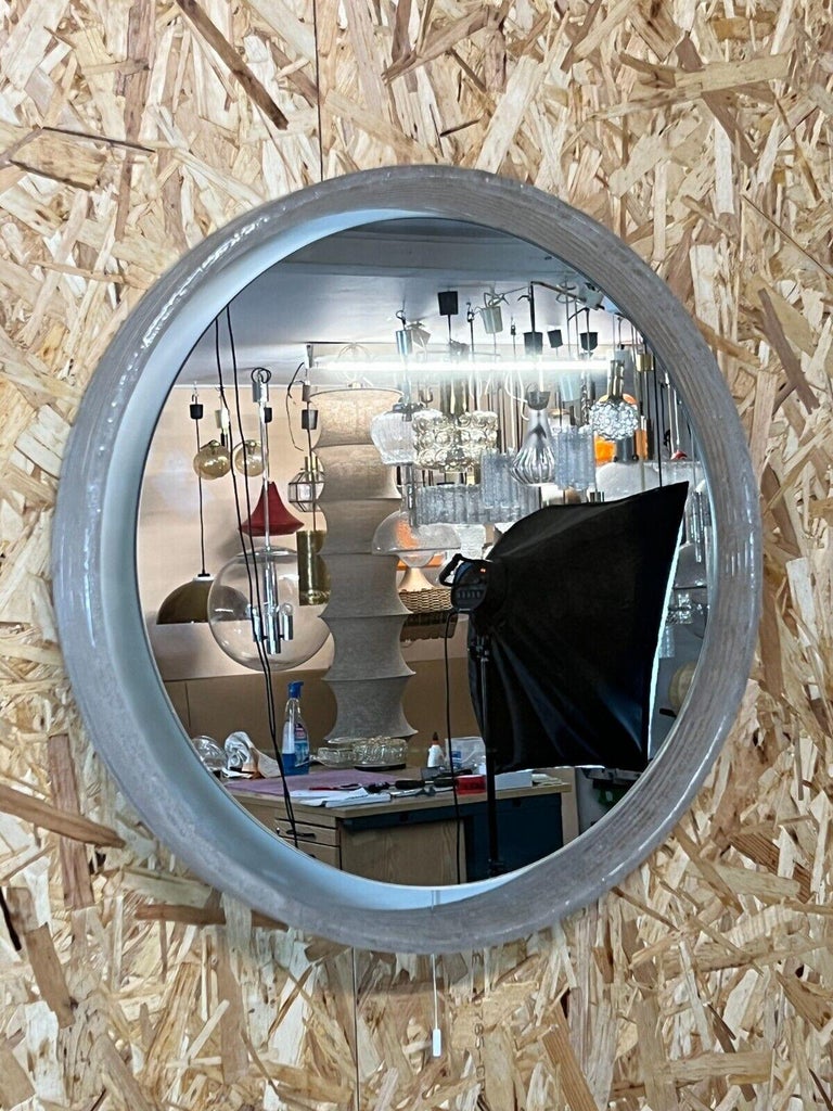 60s 70s Mirror Wall Mirror Hillebrand Acrylic Space Age Design For Sale ...