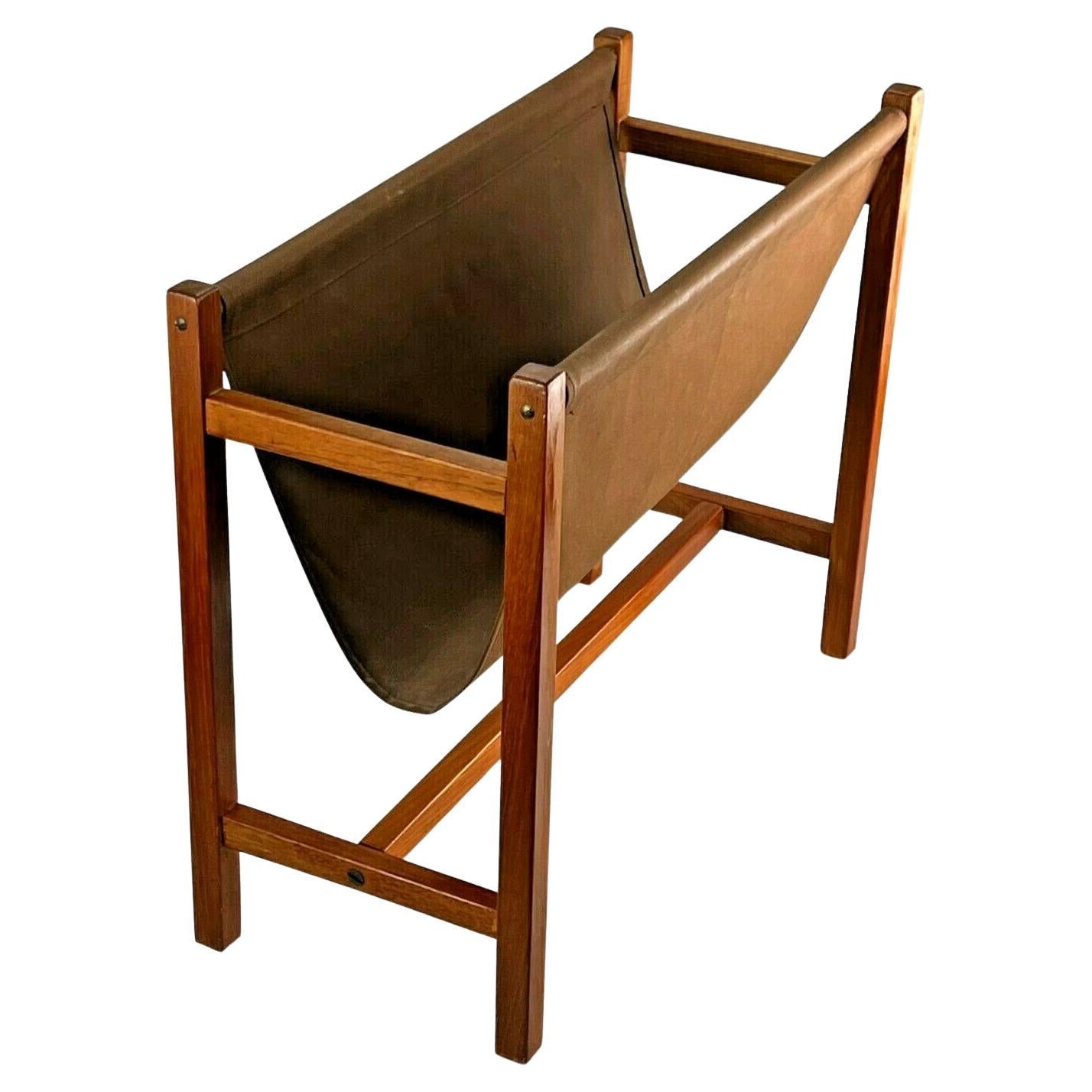 60s 70s Newspaper Holder Newspaper Rack Teak Mid Century Design For ...