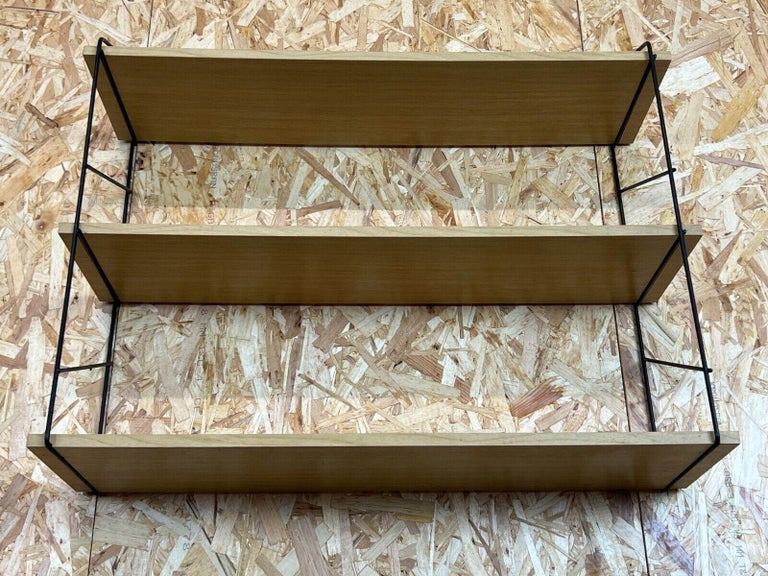 60s 70s Oak String Shelf Wall Shelf String Shelf Danish Design, Denmark ...