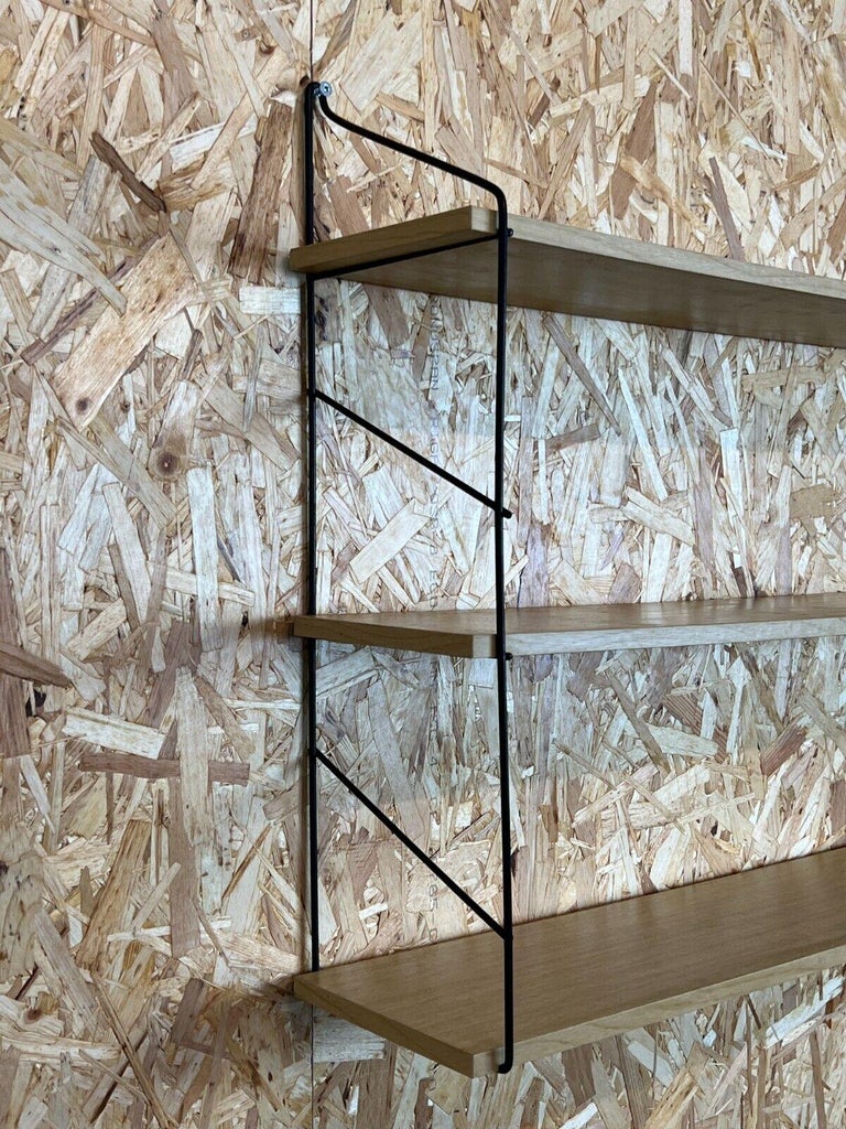 60s 70s Oak String Shelf Wall Shelf String Shelf Danish Design, Denmark ...