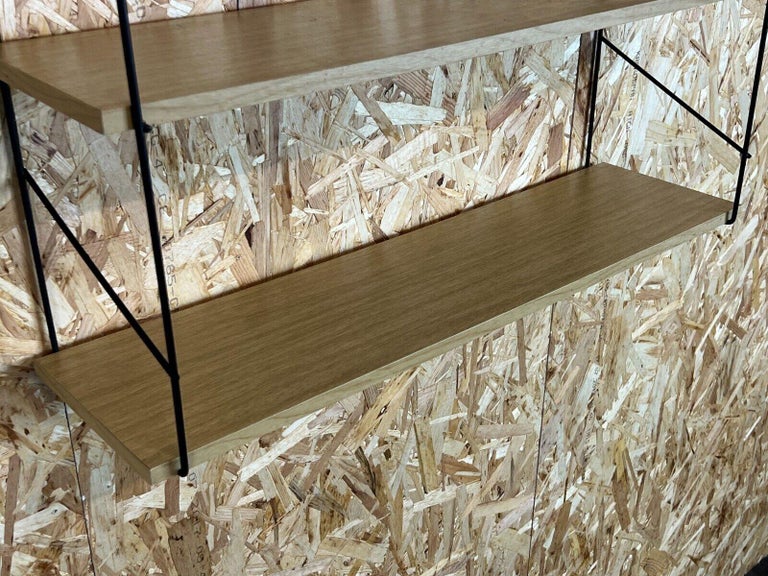 60s 70s Oak String Shelf Wall Shelf String Shelf Danish Design, Denmark ...