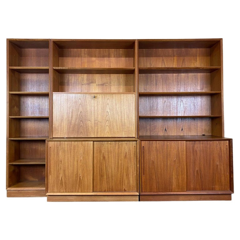 60s 70s Regal Bookcase Cabinet by Svend Aage Rasmussen Danish Design ...