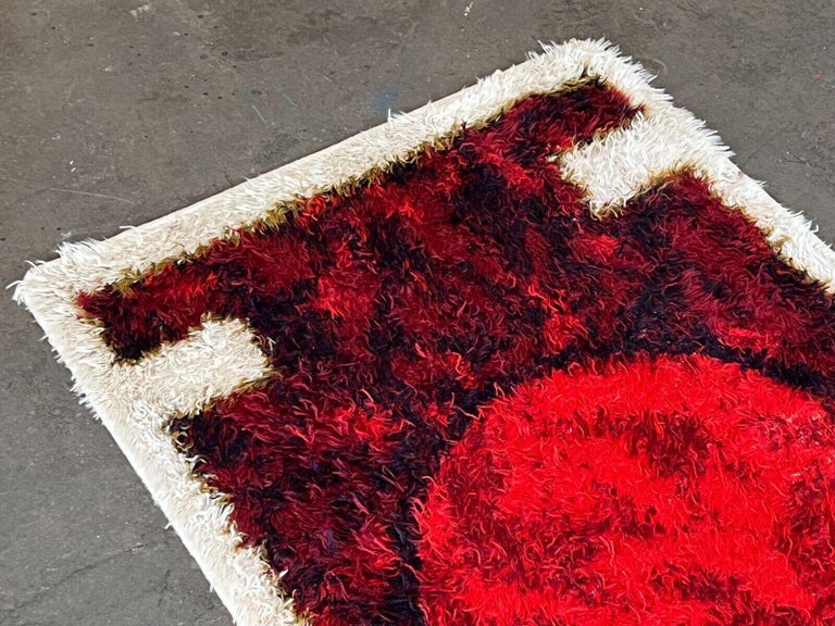 60s 70s Runner Rug Carpet Rug Space Age by Hojer Eksport Denmark Design ...
