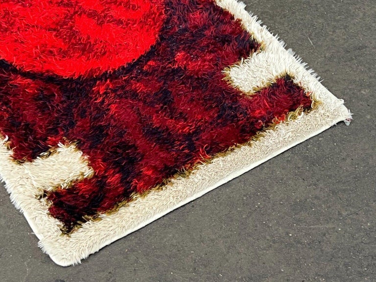 60s 70s Runner Rug Carpet Rug Space Age by Hojer Eksport Denmark Design ...
