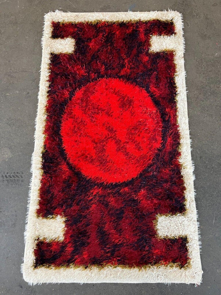 60s 70s Runner Rug Carpet Rug Space Age by Hojer Eksport Denmark Design ...