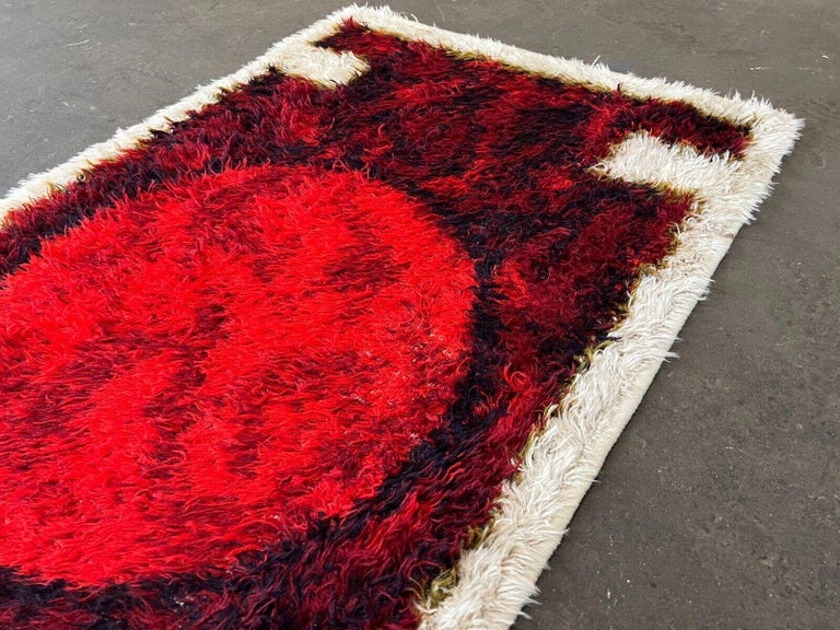 60s 70s Runner Rug Carpet Rug Space Age by Hojer Eksport Denmark Design ...