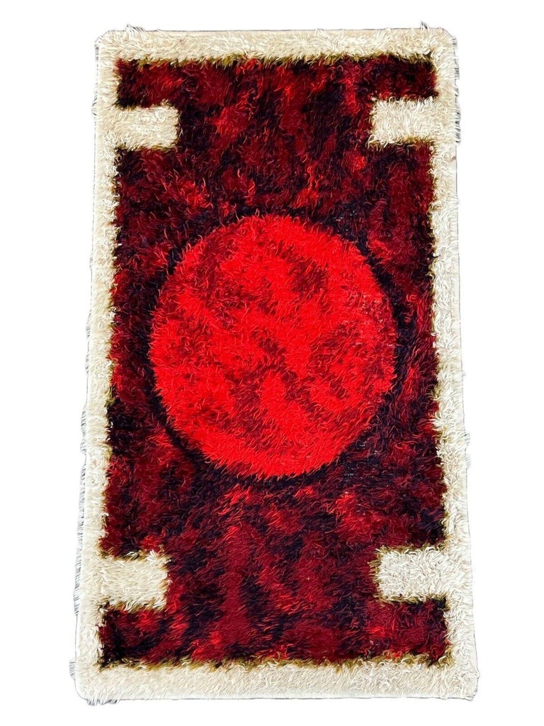 60s 70s Runner Rug Carpet Rug Space Age by Hojer Eksport Denmark Design ...