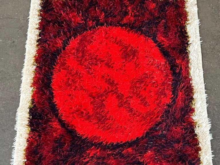 60s 70s Runner Rug Carpet Rug Space Age by Hojer Eksport Denmark Design ...