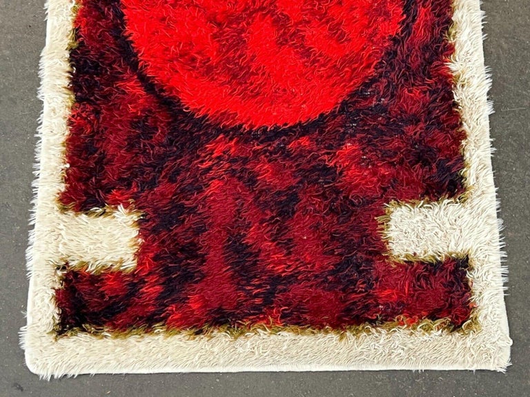 60s 70s Runner Rug Carpet Rug Space Age by Hojer Eksport Denmark Design ...