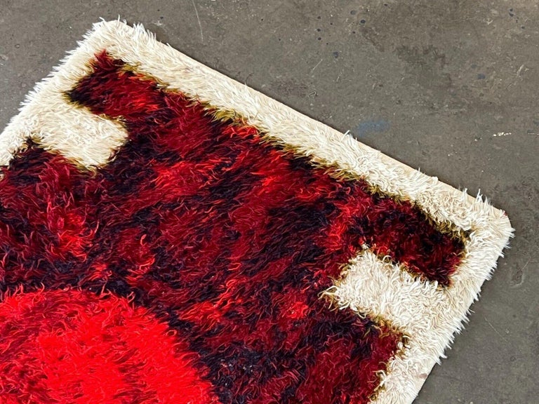 60s 70s Runner Rug Carpet Rug Space Age by Hojer Eksport Denmark Design ...