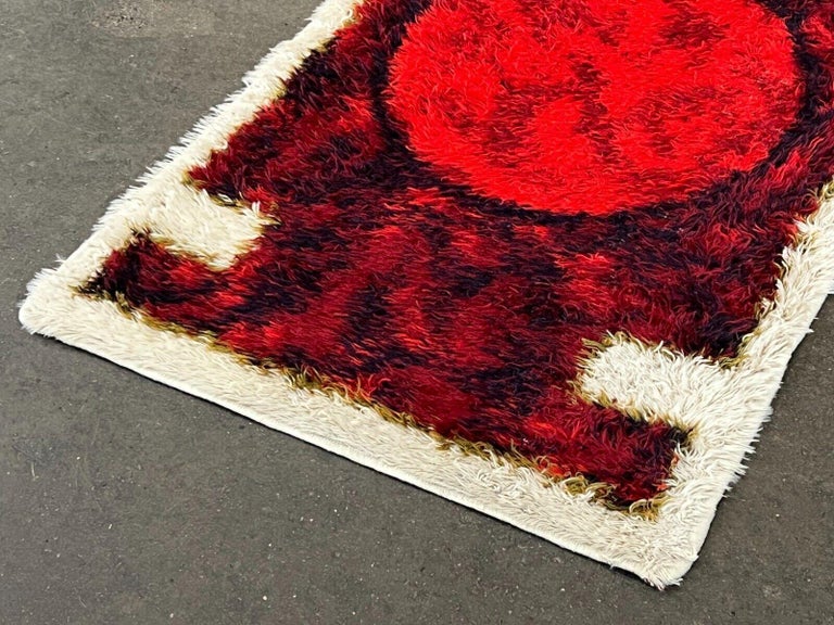 60s 70s Runner Rug Carpet Rug Space Age by Hojer Eksport Denmark Design ...