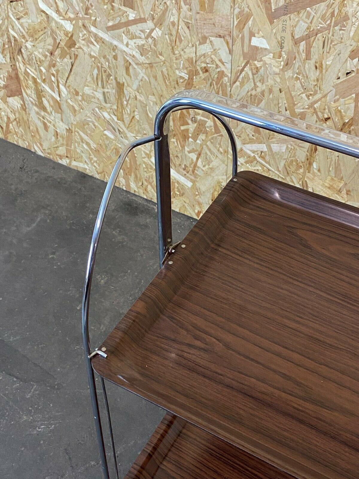 60s 70s Serving Trolley Dinett Side Table Space Age Brown Design For ...