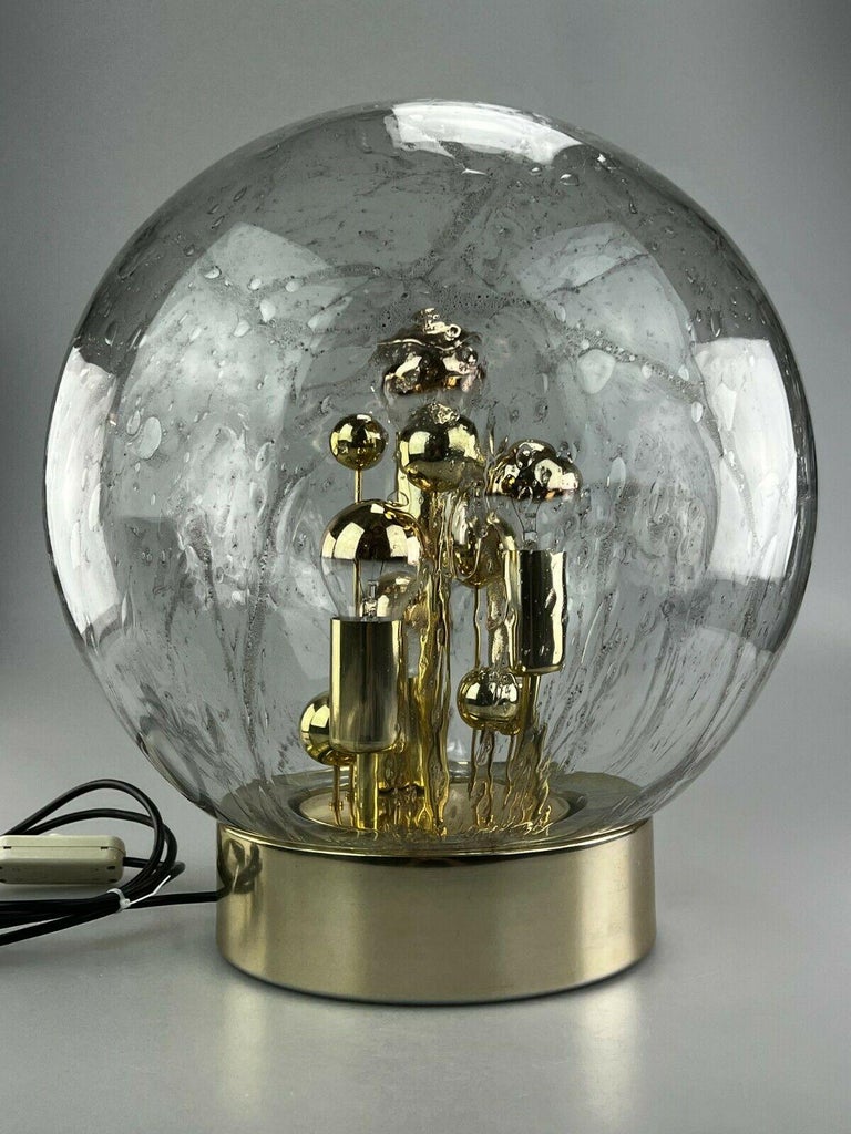 60s 70s Table Lamp Ball Lamp Doria "Big Ball" Glass Space Age Design ...