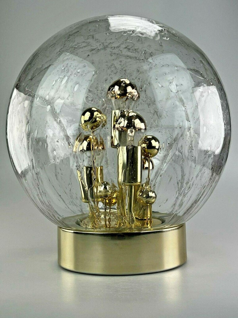 60s 70s Table Lamp Ball Lamp Doria "Big Ball" Glass Space Age Design ...