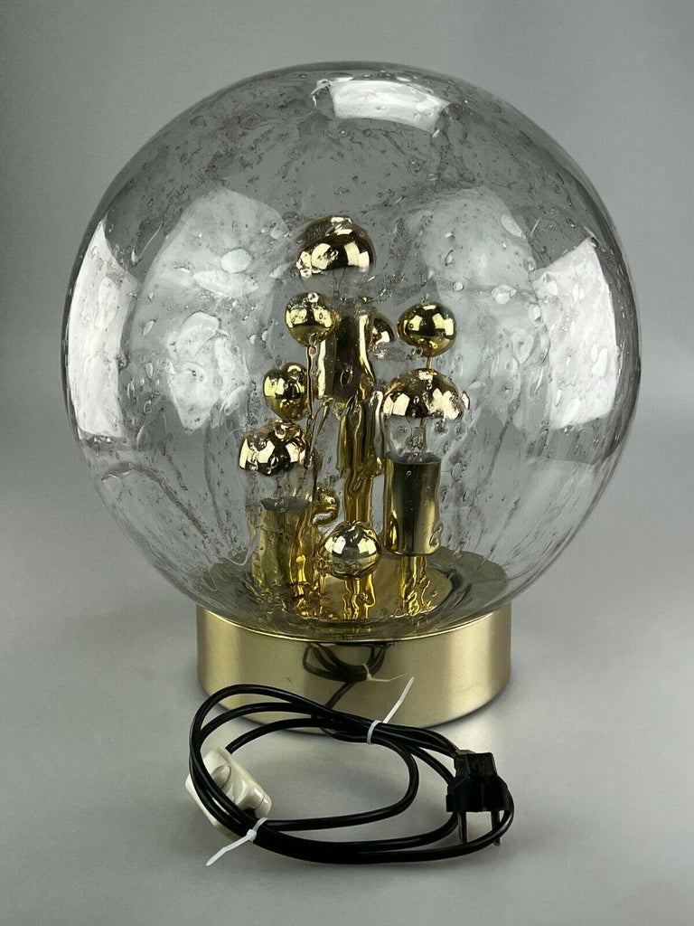 60s 70s Table Lamp Ball Lamp Doria "Big Ball" Glass Space Age Design ...
