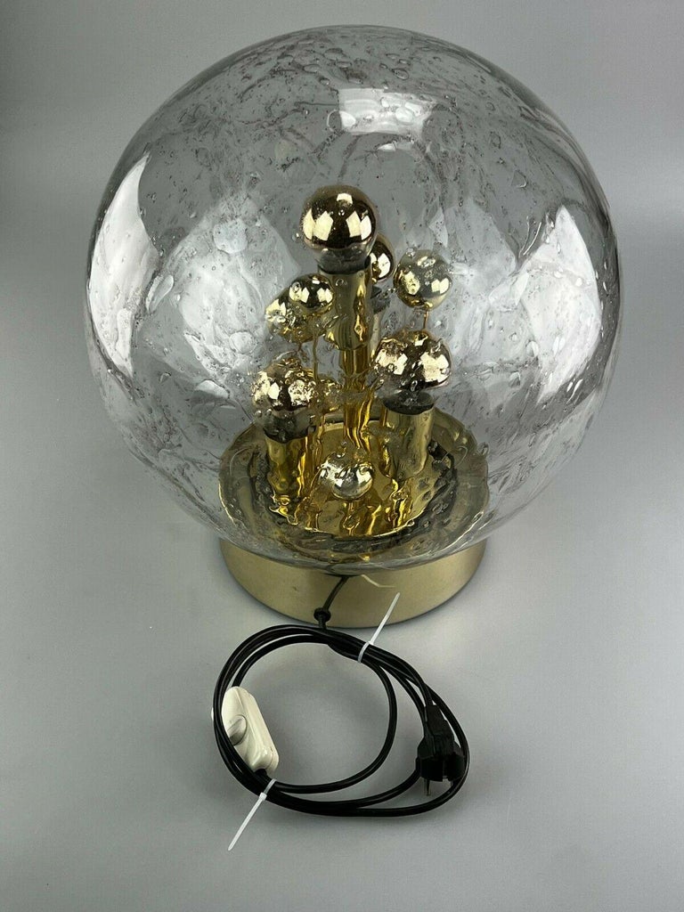 60s 70s Table Lamp Ball Lamp Doria "Big Ball" Glass Space Age Design ...