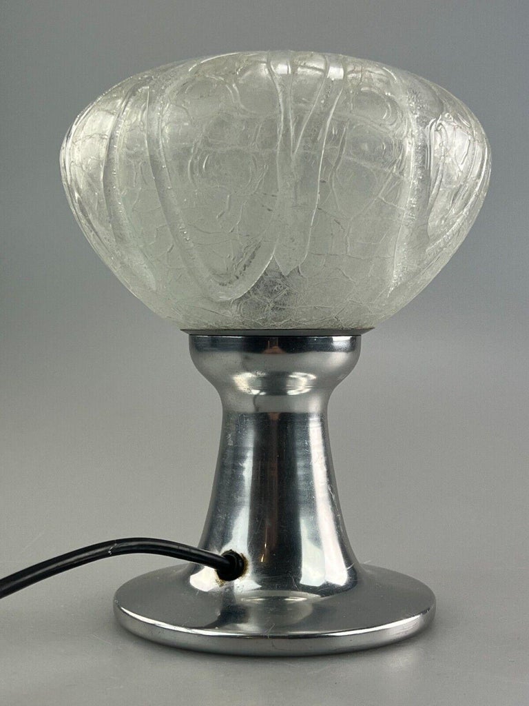 60s 70s Table Lamp Bedside Lamp Chrome Doria Glass Space Age Design For ...