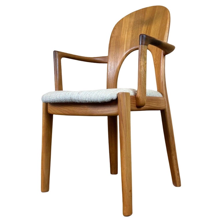 60s 70s Teak Armchair Desk Chair Niels Koefoeds Hornslet at 1stDibs