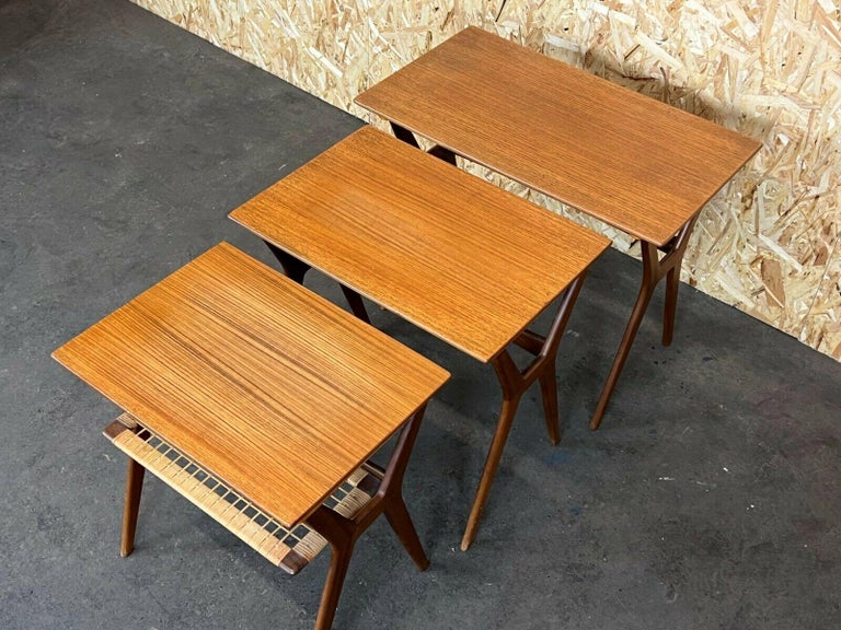 60s 70s Teak Nesting Tables Side Table Side Tables Danish Modern For ...