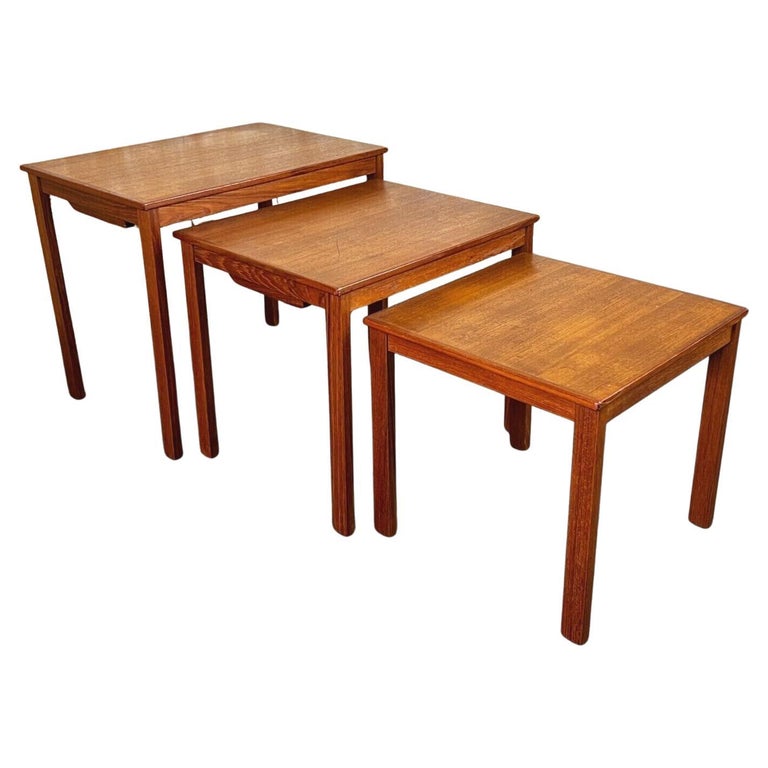 60s 70s Teak Nesting Tables Side Tables Danish Modern 60s For Sale at ...