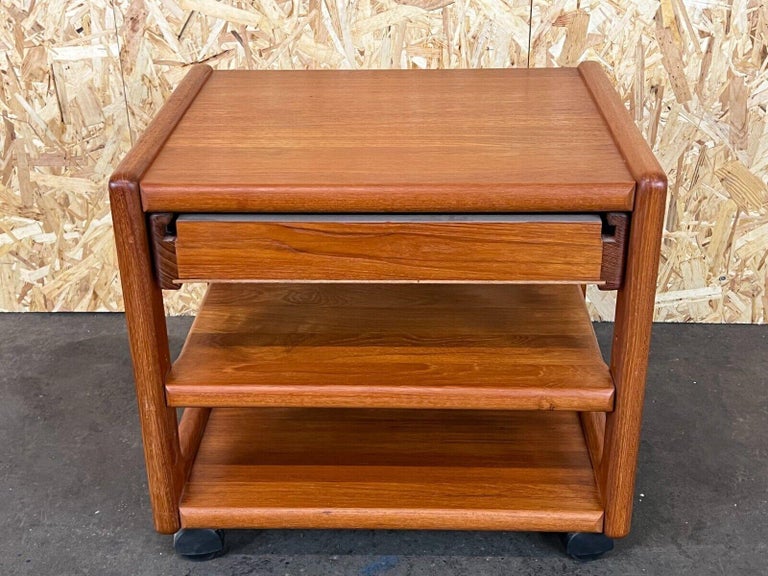 60s 70s Teak Side Table with Drawer Table Danish Modern Design For Sale ...