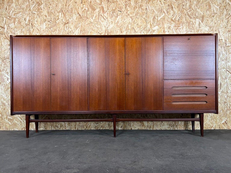 60s 70s Teak Sideboard Credenza Highboard Bartels Danish Modern Design ...