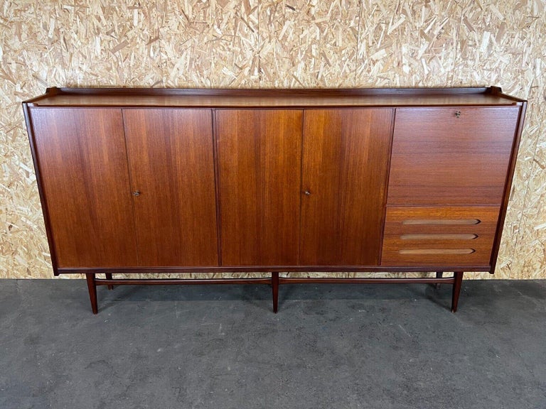 60s 70s Teak Sideboard Credenza Highboard Bartels Danish Modern Design ...