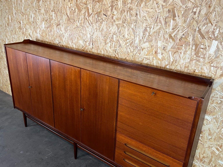 60s 70s Teak Sideboard Credenza Highboard Bartels Danish Modern Design ...