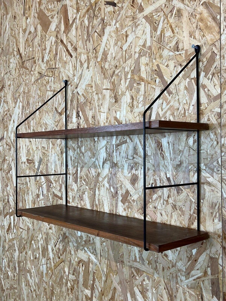 60s 70s Teak String Shelf Wall Shelf String Shelf Danish Design Denmark ...