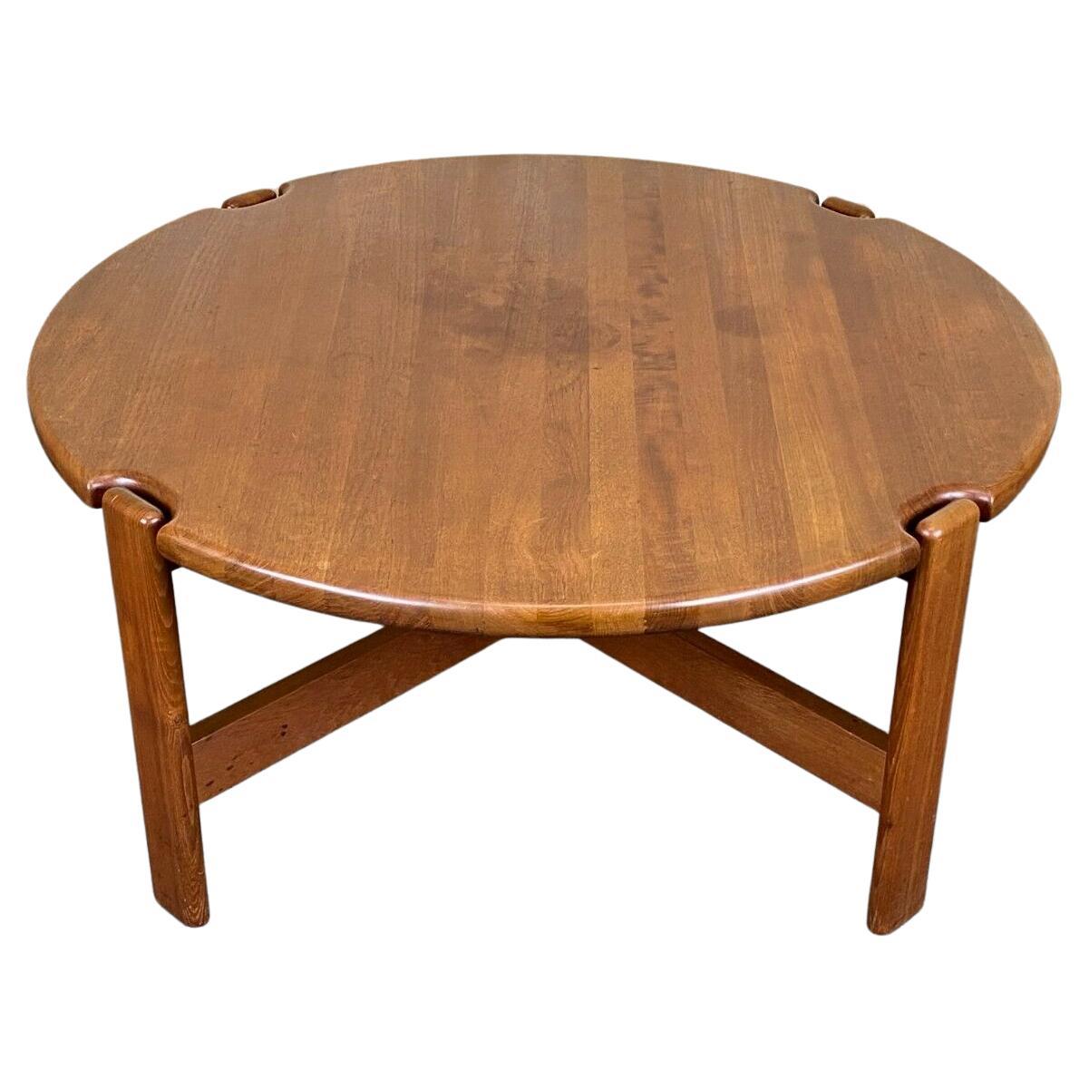 Danish Mid-Century Modern circular coffee table in solid Teak by Niels ...