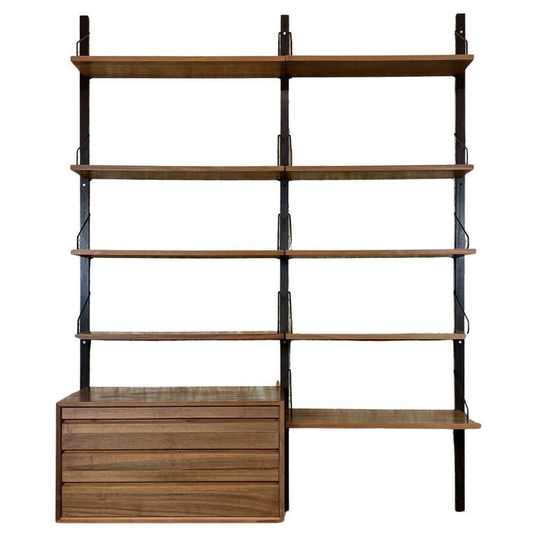60s 70s Teak Teak Shelf Wall Unit Cado Poul Cadovius Danish Design For ...