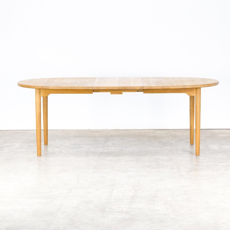 1960s Andreas Hansen Extendable Oak Dining Table For Sale at 1stDibs