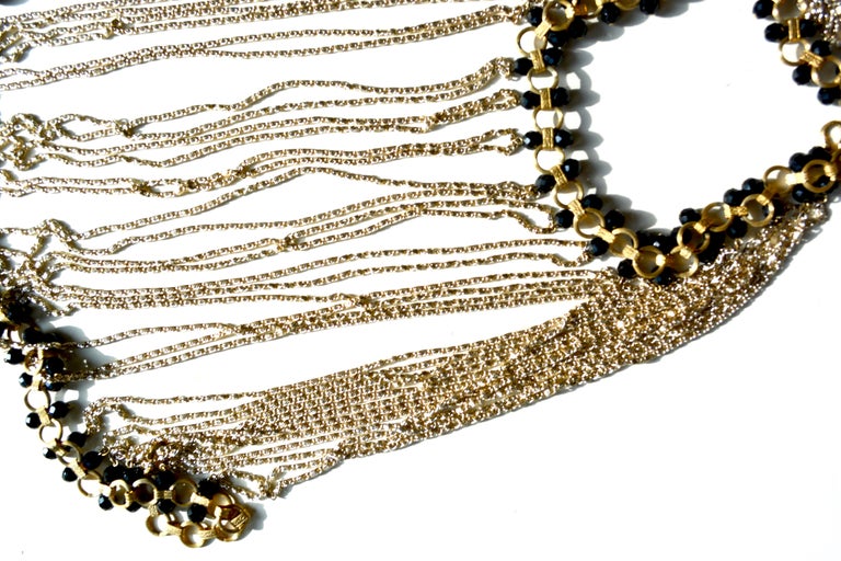 60s Body Chain Necklace / Halter For Sale at 1stDibs