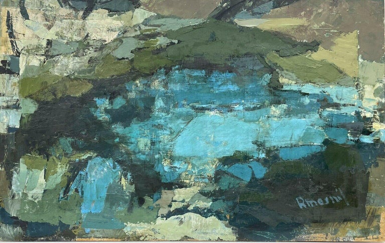 60's Italian - 1960's ITALIAN EXPRESSIONIST ABSTRACT SIGNED OIL ...