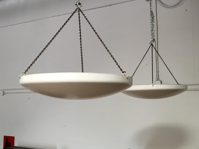 1960s Pair of Cast Iron Hanging Planters at 1stDibs