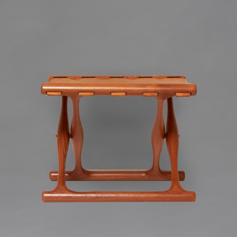 60’s Poul Hundevad ‘’Guldhøj’’ Folding Stool For Sale at 1stDibs