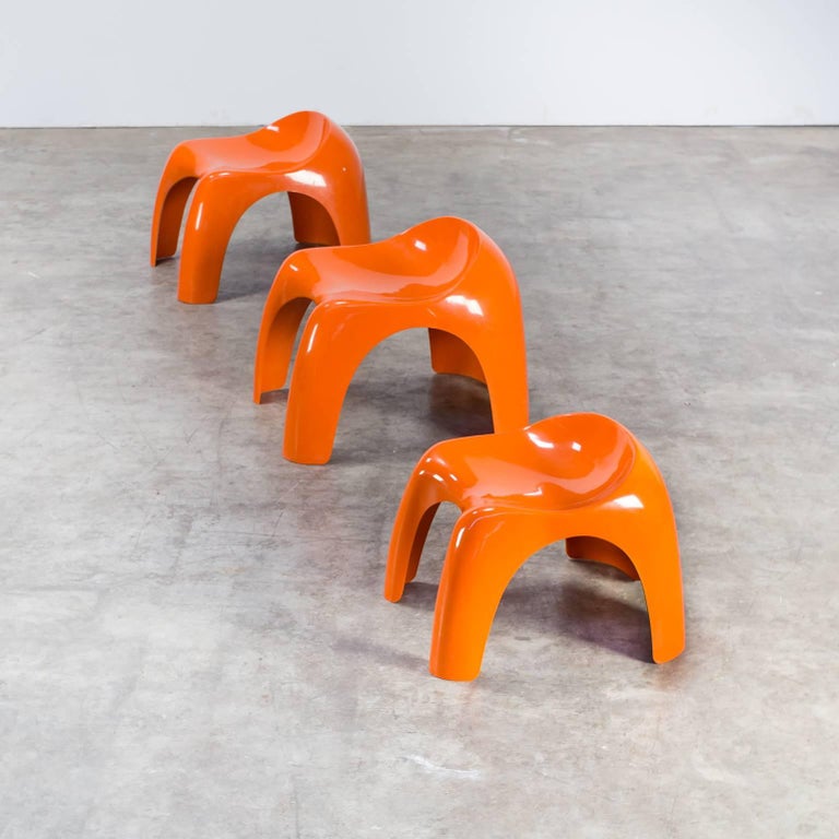 1960s Stacy Dukes ‘Efebo’ Stool for Artemide Set of Three For Sale at ...