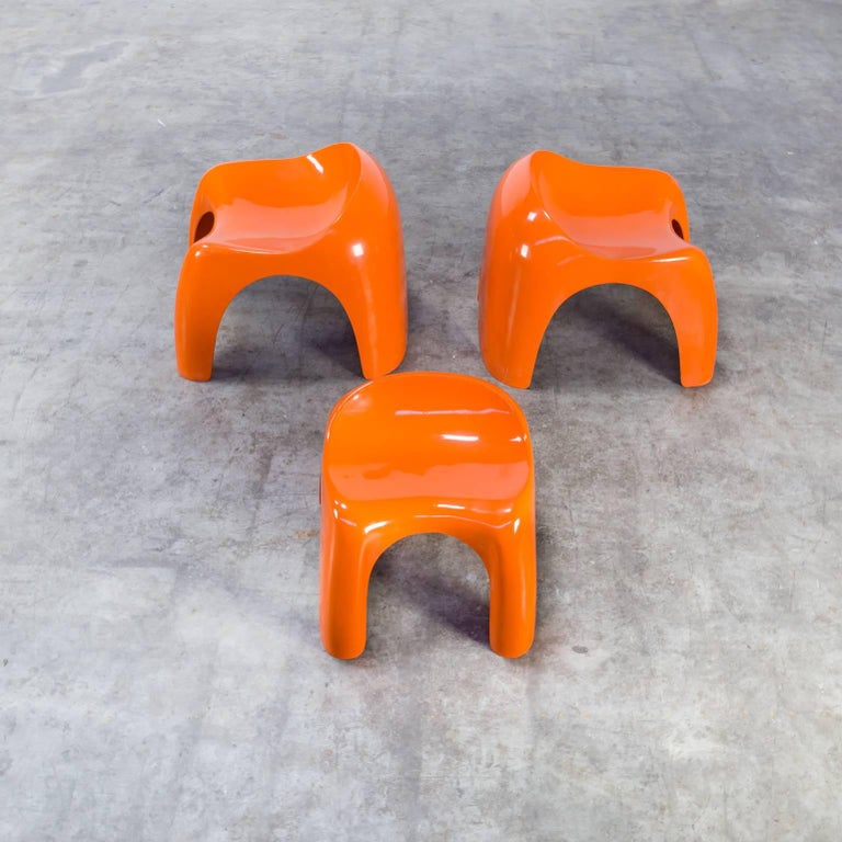 1960s Stacy Dukes ‘Efebo’ Stool for Artemide Set of Three For Sale at ...