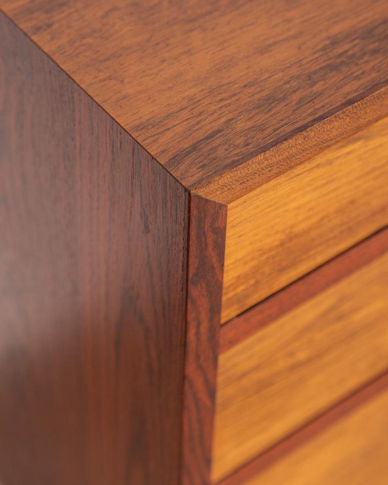 1960s Vintage Rosewood Chest of Drawers Danish Design For Sale at 1stDibs