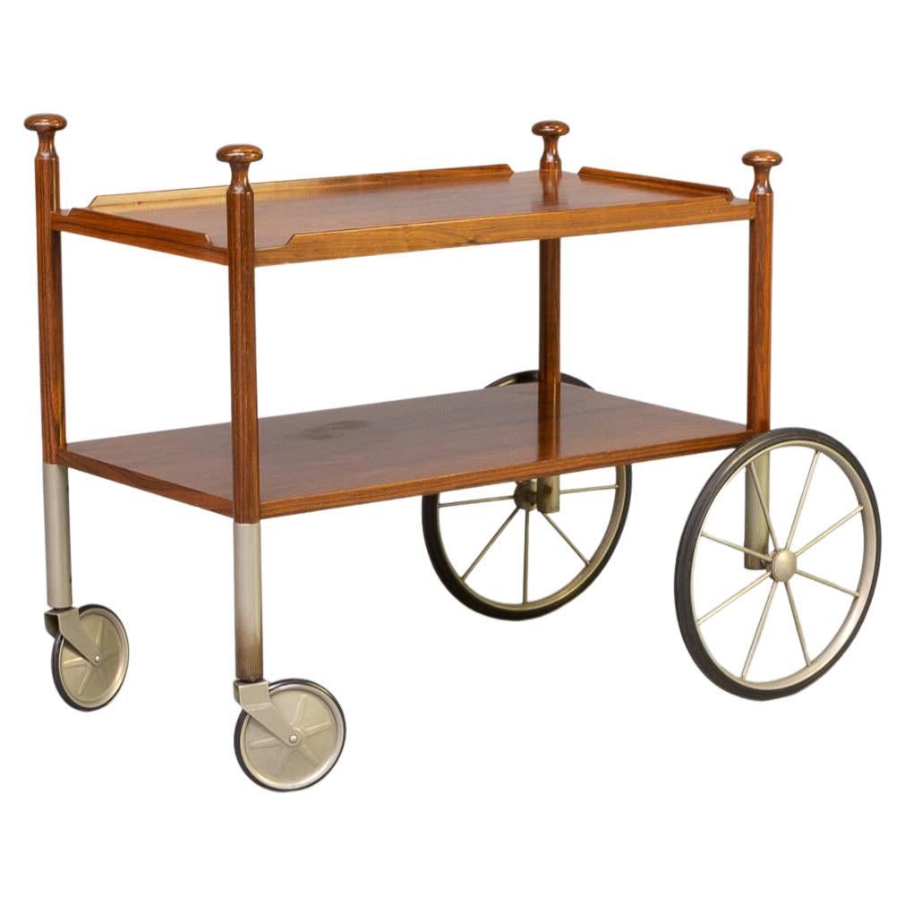 60s Walter Wirz Serving Tea Trolley for Wilhelm Renz For Sale at 1stDibs