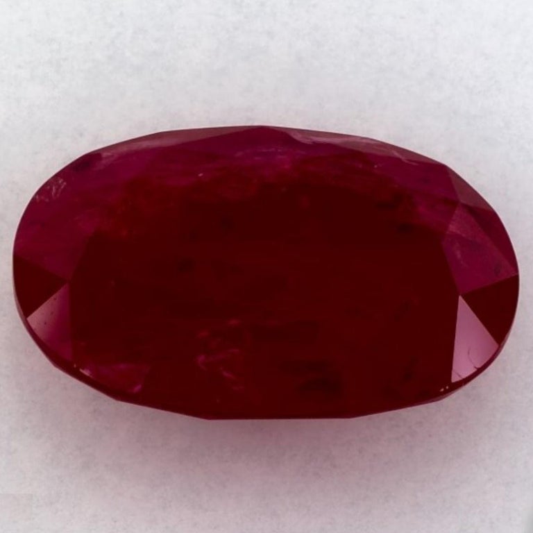 6.10 Cts Ruby Oval Cut Loose Gemstone For Sale at 1stDibs